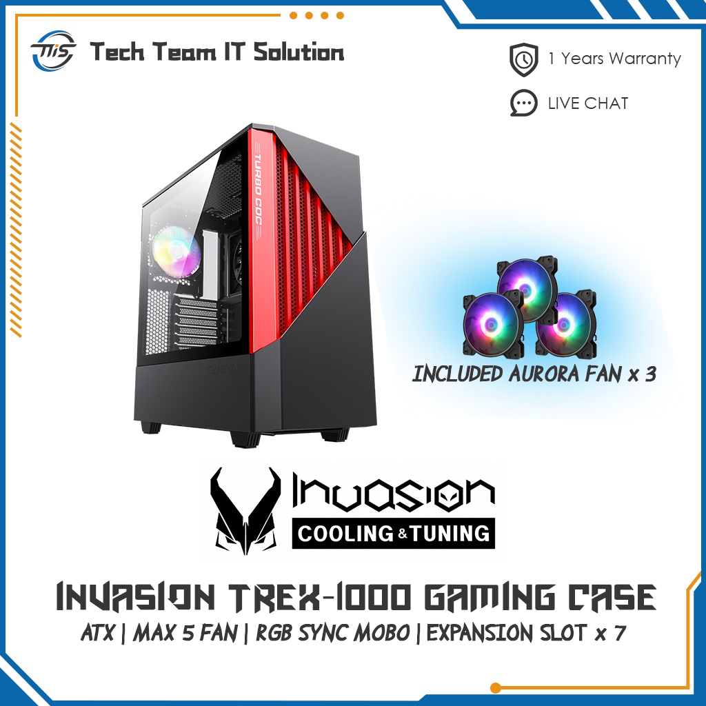 Invasion TREX-1000 (ATX Gaming Case) | Shopee Malaysia