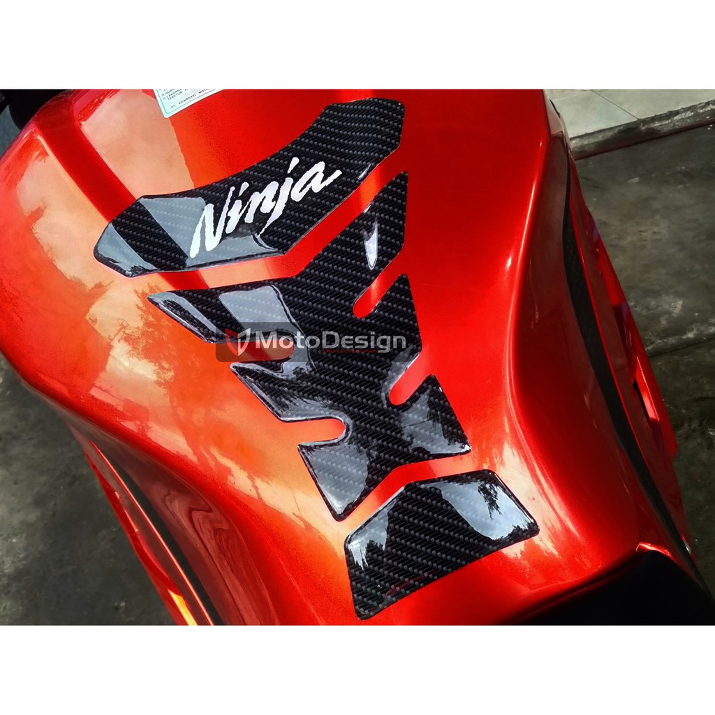 Embossed Sticker Tank pad Protector Tank Ninja FI OLD NEW ZX25R CARBUE ...