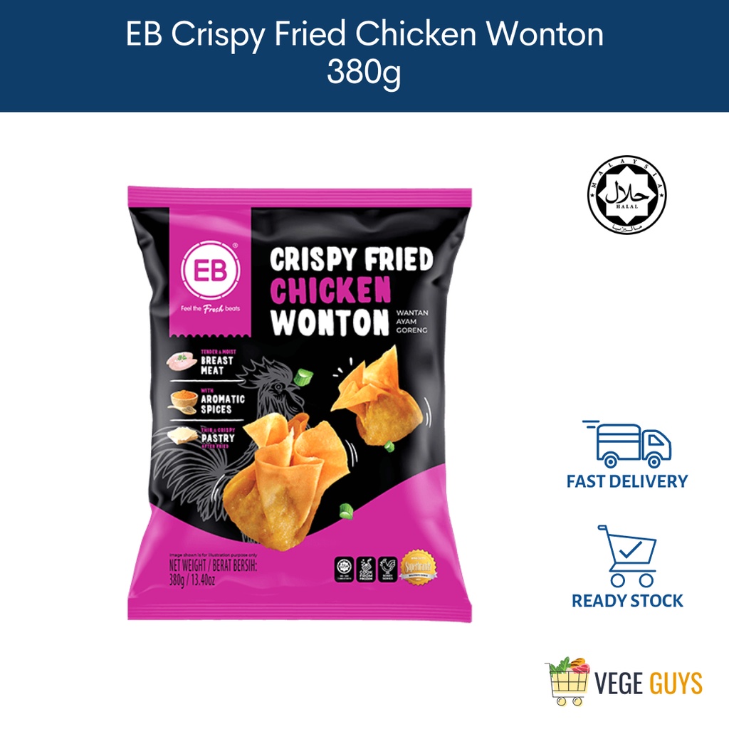 EB Crispy Fried Chicken Wonton 香脆炸鸡肉云吞 (380g) | Shopee Malaysia
