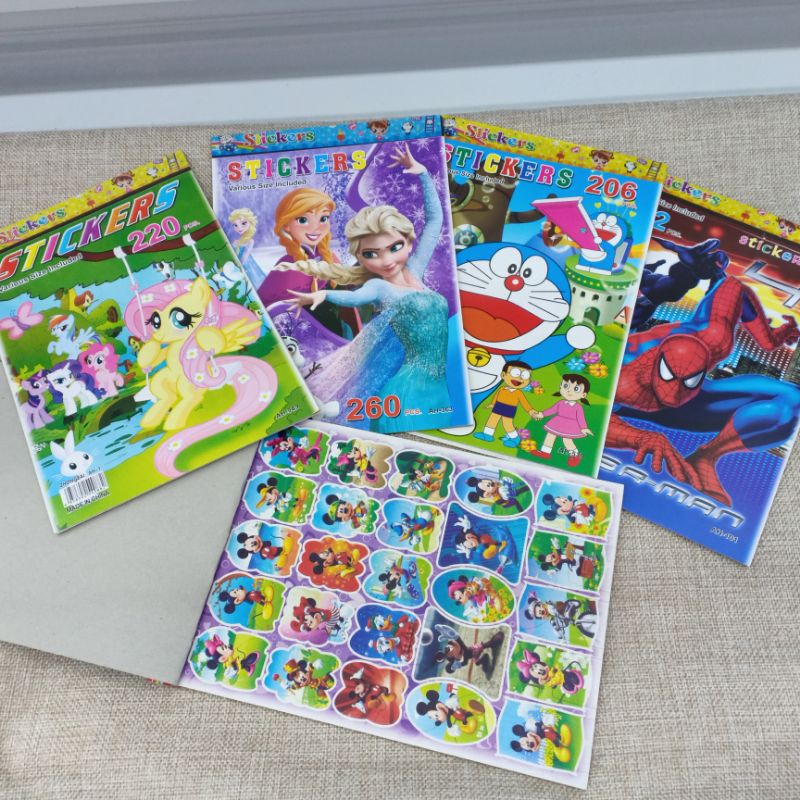 Cartoon Sticker book A5 | Shopee Malaysia