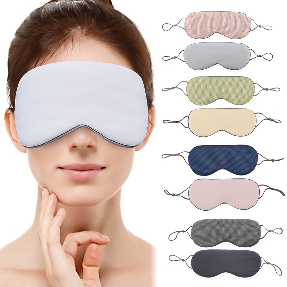 Double-sided Sleep Eye Mask for Women Man / Nap Lightproof Eyeshade ...