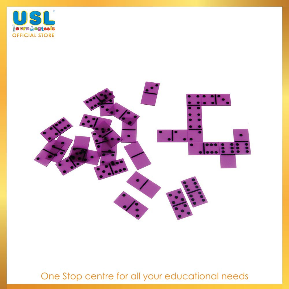Transparent Dominoes (28 pcs) - Manipulative & Mathematics | Children ...
