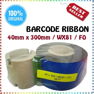 [ORIGINAL] BARCODE RIBBON THERMAL TRANSFER RIBBON 40 mm X 300 mm ...
