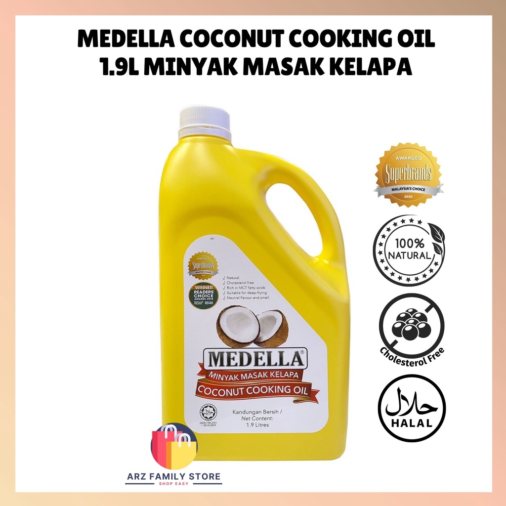 MEDELLA Coconut Cooking Oil 1.9L Minyak Masak Kelapa Sihat dan Tanpa ...