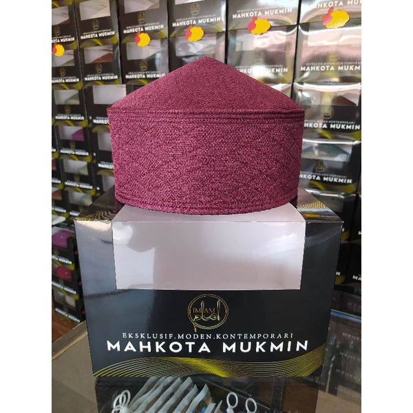 Kopiah Imam ( Merah Meroon ) | Shopee Malaysia