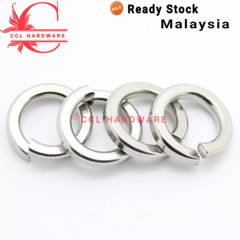 Spring Lock Washer Heavy Duty Stainless Steel 304 Spring Washer M3 M4 ...