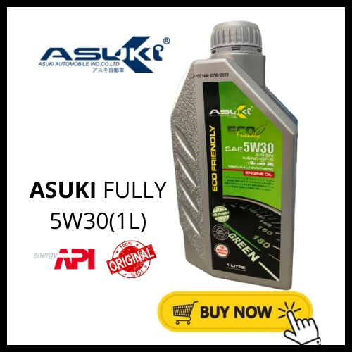 ASUKI 5w30 Fully Synthetic Kereta Motorcycle Engine Oil Minyak Hitam ...