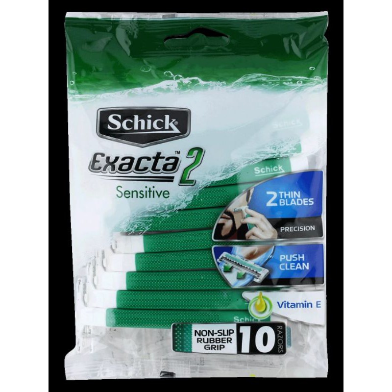 SHICK, Exacta 2 Sensitive Disposable Razors Value Pack 10 Razors ...