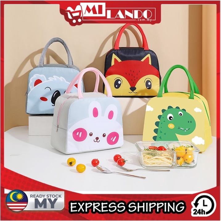 MILANDO Cartoon Lunch Box Bag Insulation Bag Aluminium Foil Lunch Box ...