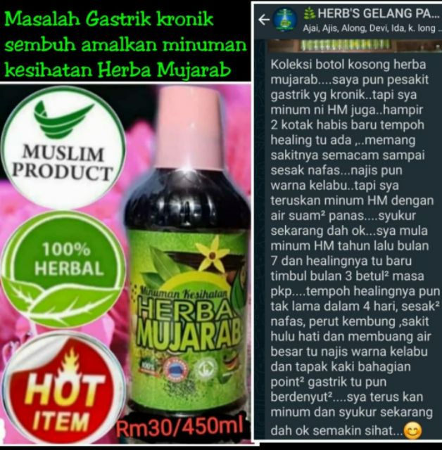 🔥READY STOCK🔥 HERBA MUJARAB 💯% ASLI DARI HQ TANPA CAMPURAN KIMIA ...