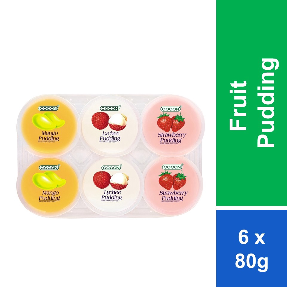 Cocon Mixed Nata Pudding 80g x 6s | Shopee Malaysia
