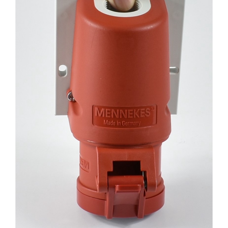 (AMPMECH) MENNEKES SOCKET 1343 RECEPTACLE WITH TWINCONTACT; WALL MOUNT ...
