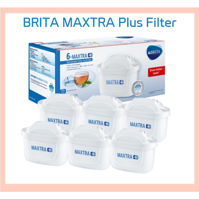 BRITA MAXTRA Plus Filter 6p Replacement Water Filter Cartridges ...