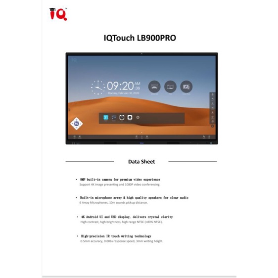 IQ board interactive panel IFP smart board 65inch | Shopee Malaysia