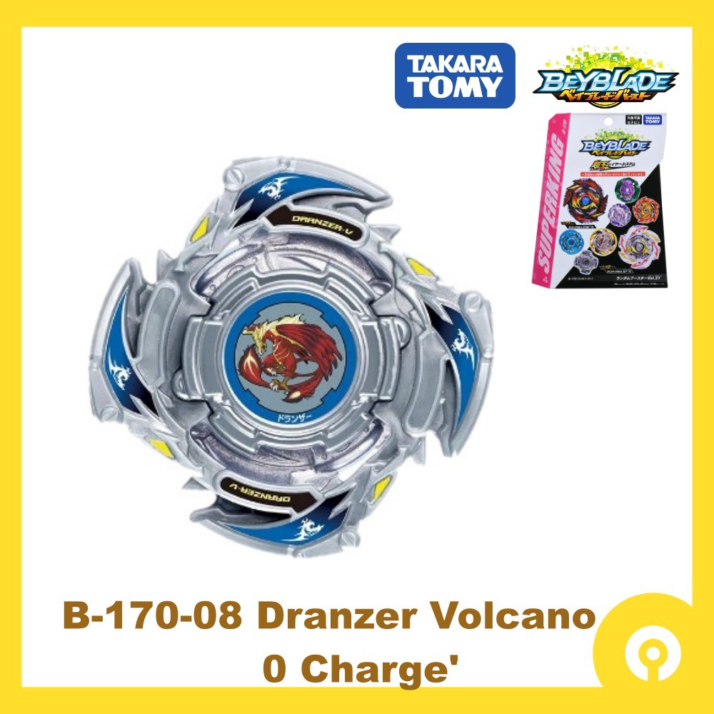 Takara Tomy Beyblade B-170 08 Dranzer Volcano 0 Charge' Random Booster ...
