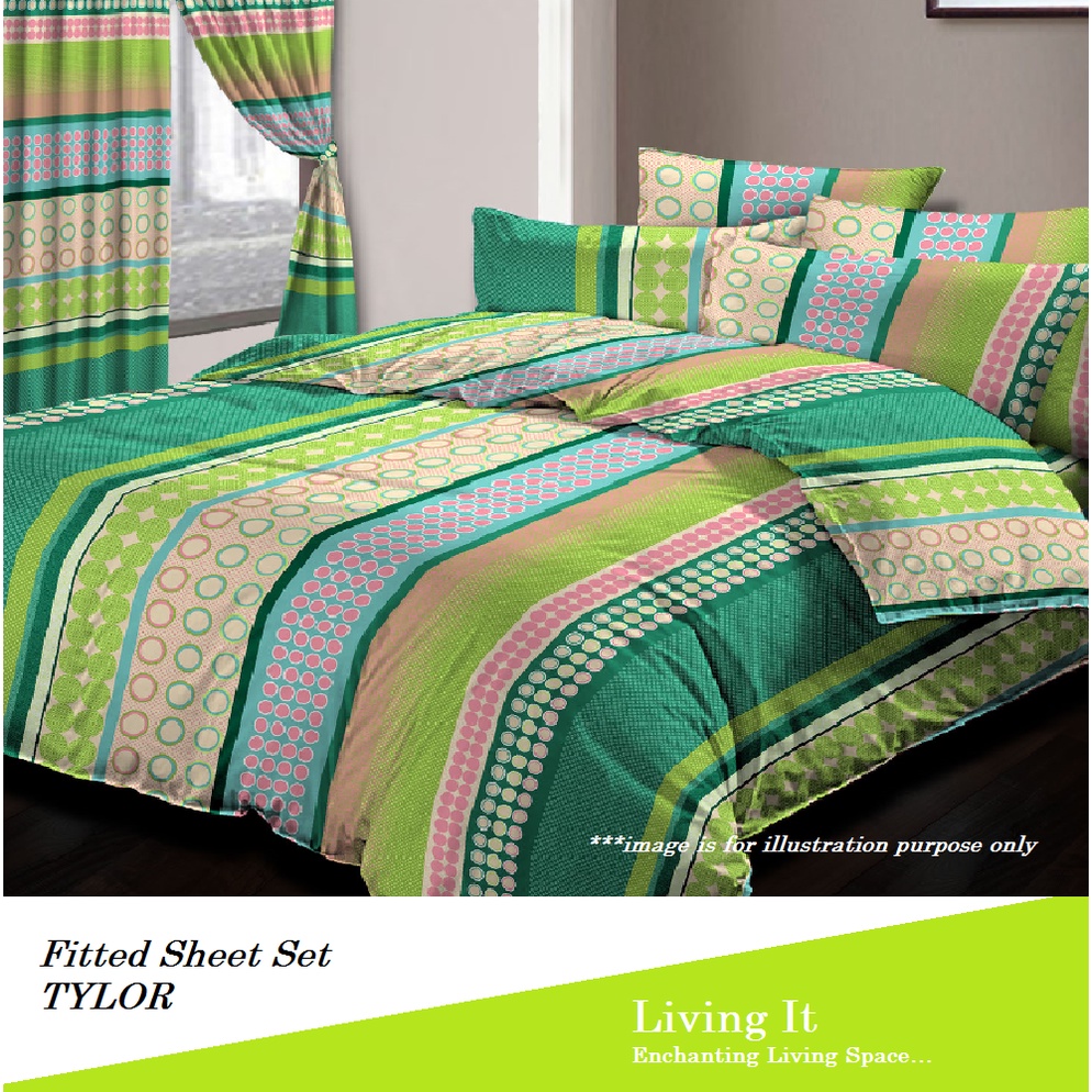 [Ready Stock] Cozzi Tessitura Tyler Fitted Bed Sheet Cadar King & Queen ...