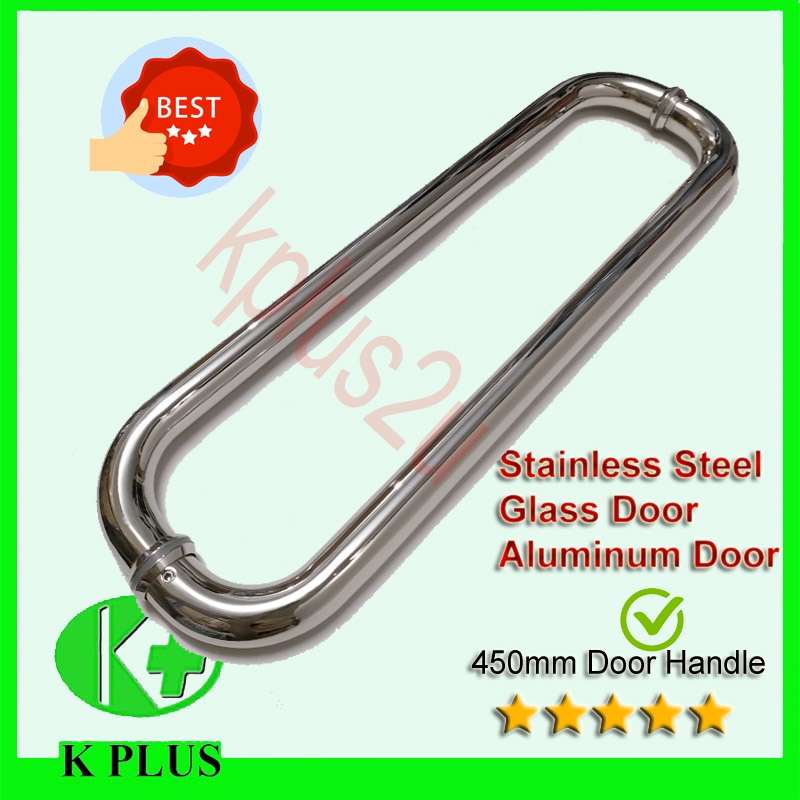 45cm Door Handle Stainless Steel 450mm C handle O handle Tempered Glass ... 45cm Door Handle Stainless Steel 450mm C handle O handle Tempered Glass ...