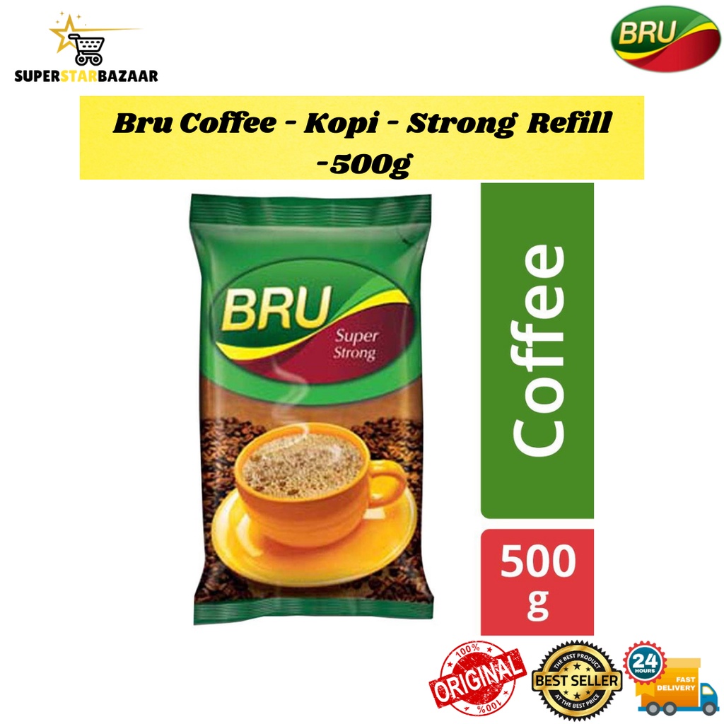 Bru Coffee - Kopi - Strong Refill -500g | Shopee Malaysia