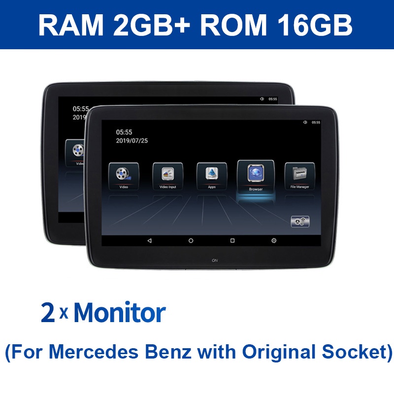 11 Inch Android Headrest Car Monitor Touch Screen Car TV Multimedia ...