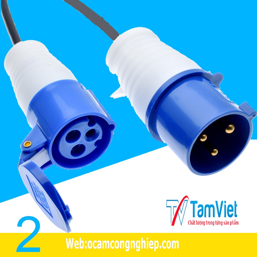 [COMBO]3-pin 16a industrial socket, 16a industrial plug, 220V single ...