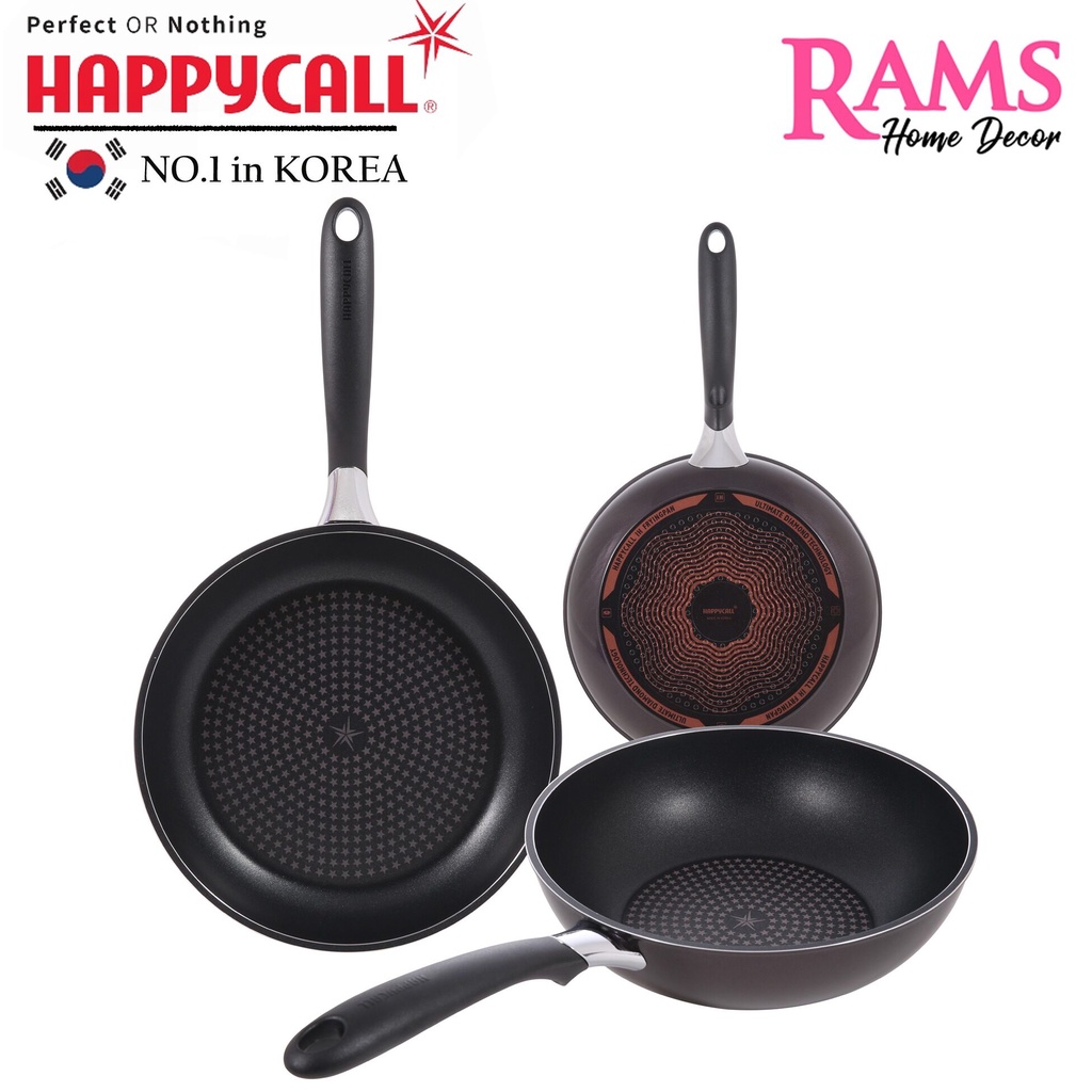 Happycall 3 Pcs Induction Non Stick Diamond Signature Cookware Set ...