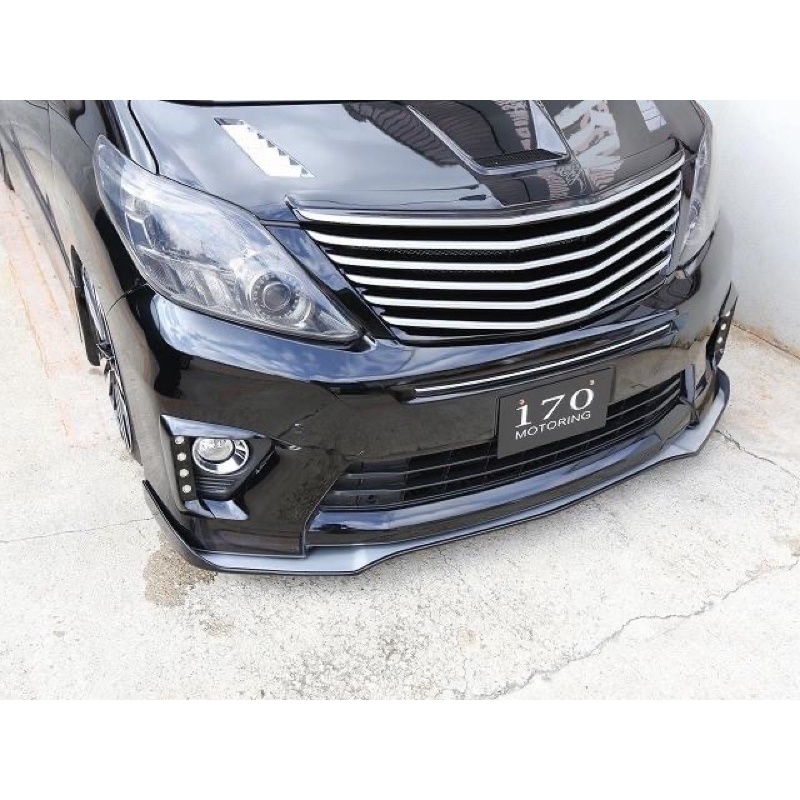 Toyota vellfire alphard v1 V2 front bumper Vlip v lip diffuser skirt ...