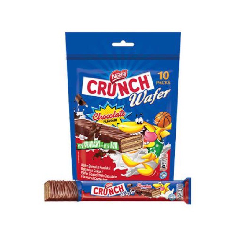 Nestle Crunch Wafer Chocolate Flavor 10 packs | Shopee Malaysia