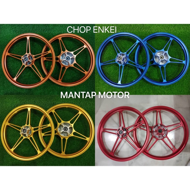 ENKEI FG510 BANGSAWAN Y15ZR Y15Z YSUKU YAMAHA SPORT RIM SUKAN WARNE ...