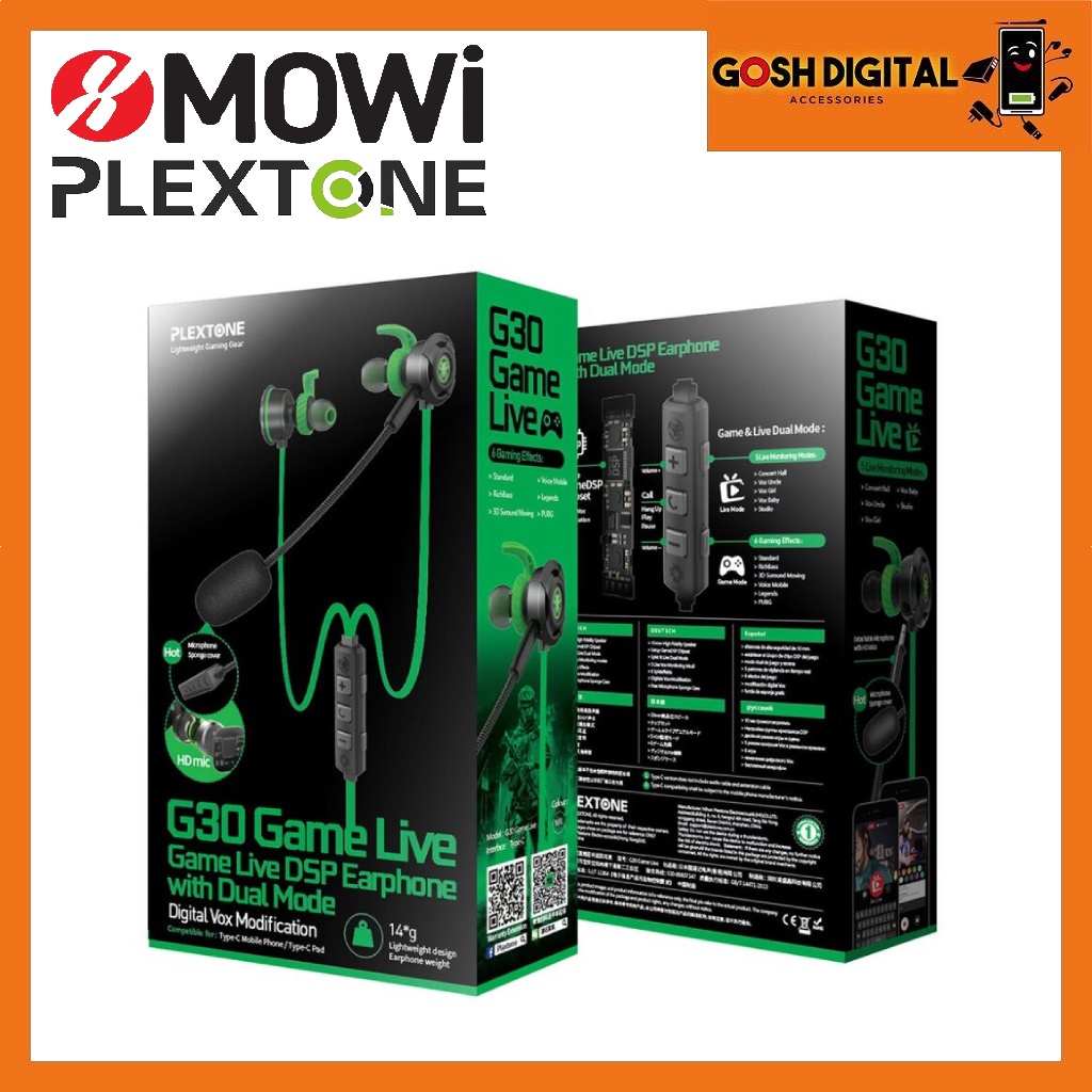 PLEXTONE G30 GL Type-C PC Gaming Headset with Microphone | Shopee Malaysia