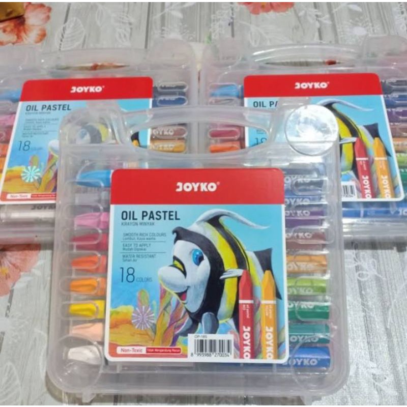 Joyko Coloring Crayons Fill 18 / Joyko Oil Pastel Crayons | Shopee Malaysia