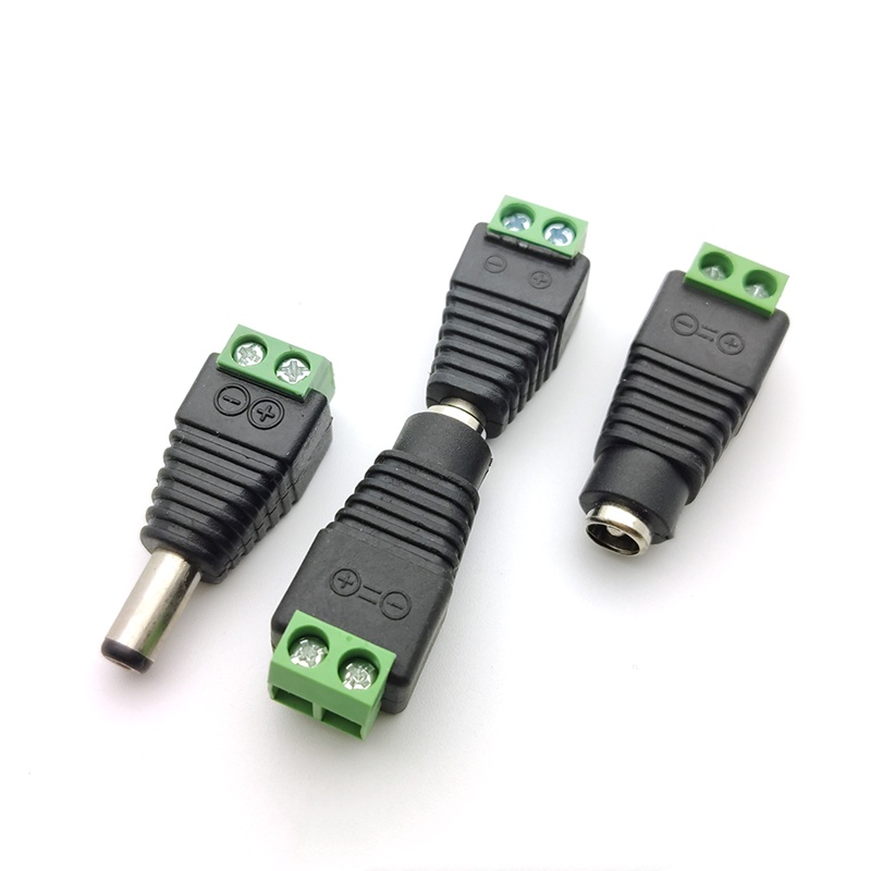 CCTV Cameras 2.5x5.5mm 5.5*2.5mm Male Female DC Power Plug Jack Adapter ...