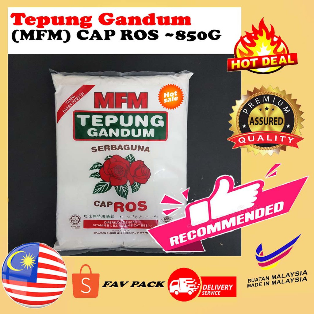 Tepung Gandum (MFM) CAP ROS ~ 850G | Shopee Malaysia