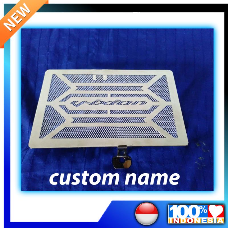 Custom radiator cover with the name of the vixion fz150i series ...