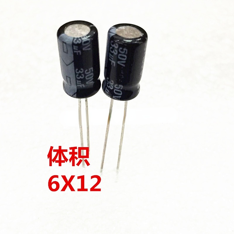 10pcs/lot 50V Dip Aluminum Electrolytic Capacitor Electronic Components ...
