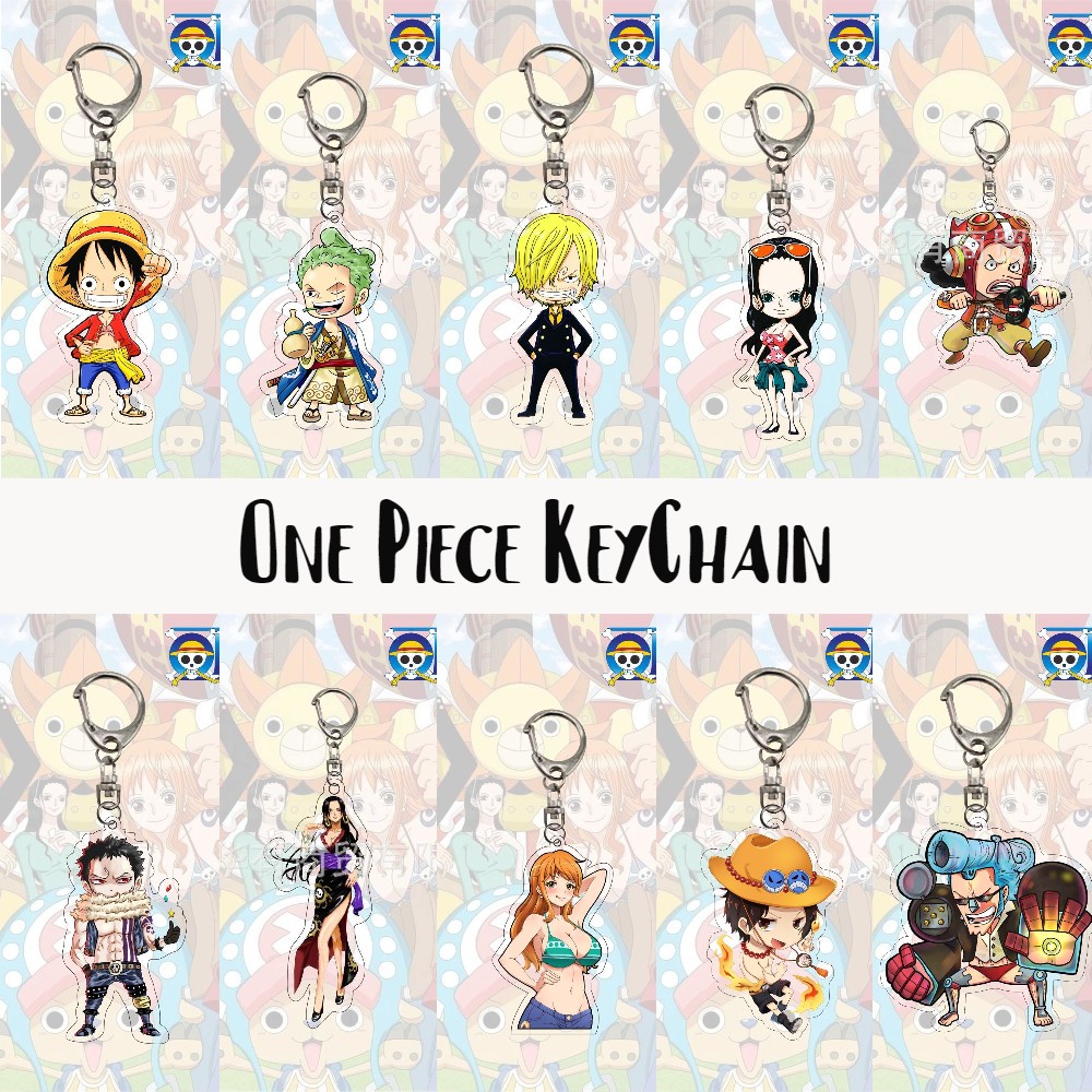 One Piece Keychain Collection Gift Souvenirs - 海贼王锁匙扣 Luffy Zoro Sanji ...