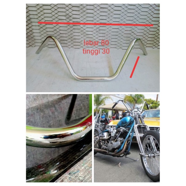 Handlebar Custom Chopper Or High Emperor | Shopee Malaysia