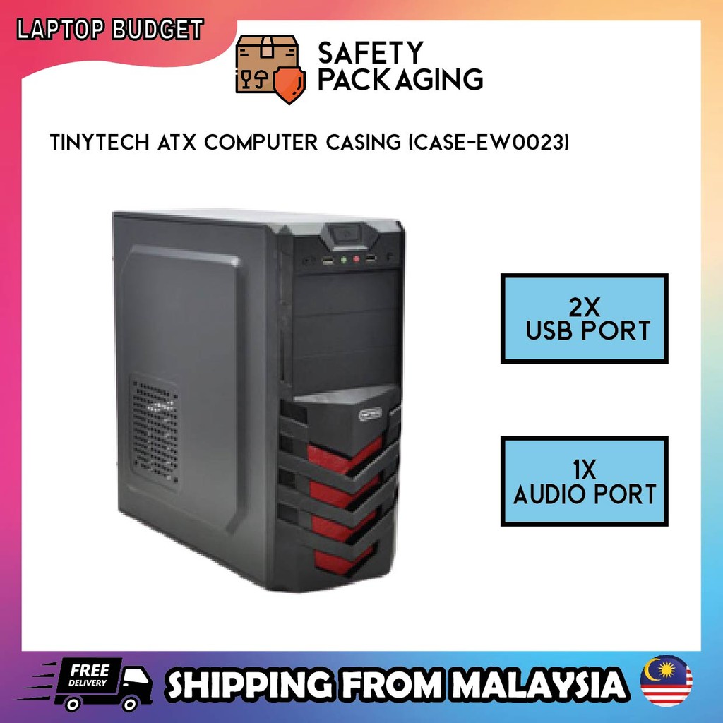 TINYTECH ATX COMPUTER CASING (CASE-EW0023) | Shopee Malaysia