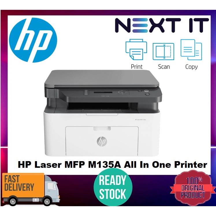 [READY STOCK] HP Laser MFP M135a / M135w Wireless All-in-One Laser ...