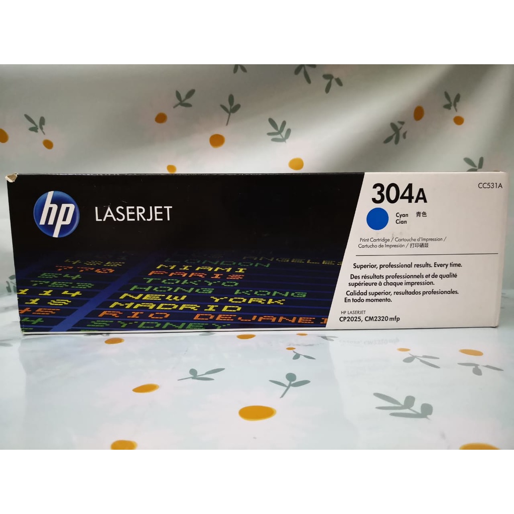 HP 304A CYAN ORIGINAL LASERJET TONER CARTRIDGE (CC531A) | Shopee Malaysia