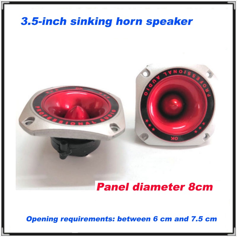 Subwoofer 3 inch tweeter 4 inch tweeter car horn tweeter square audio ...