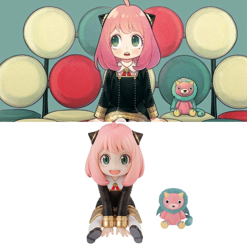 Spy X Family Hot Pop Anime Figure Anya Forger Ornament Model Cute Doll ...