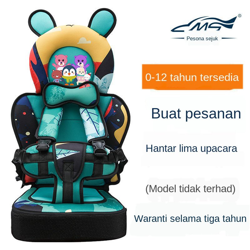 Kanak-Kanak Keselamatan Tempat Duduk Kereta Bayi0-4-12Tahun Alat Kereta Sejagat Duduk Tali ...