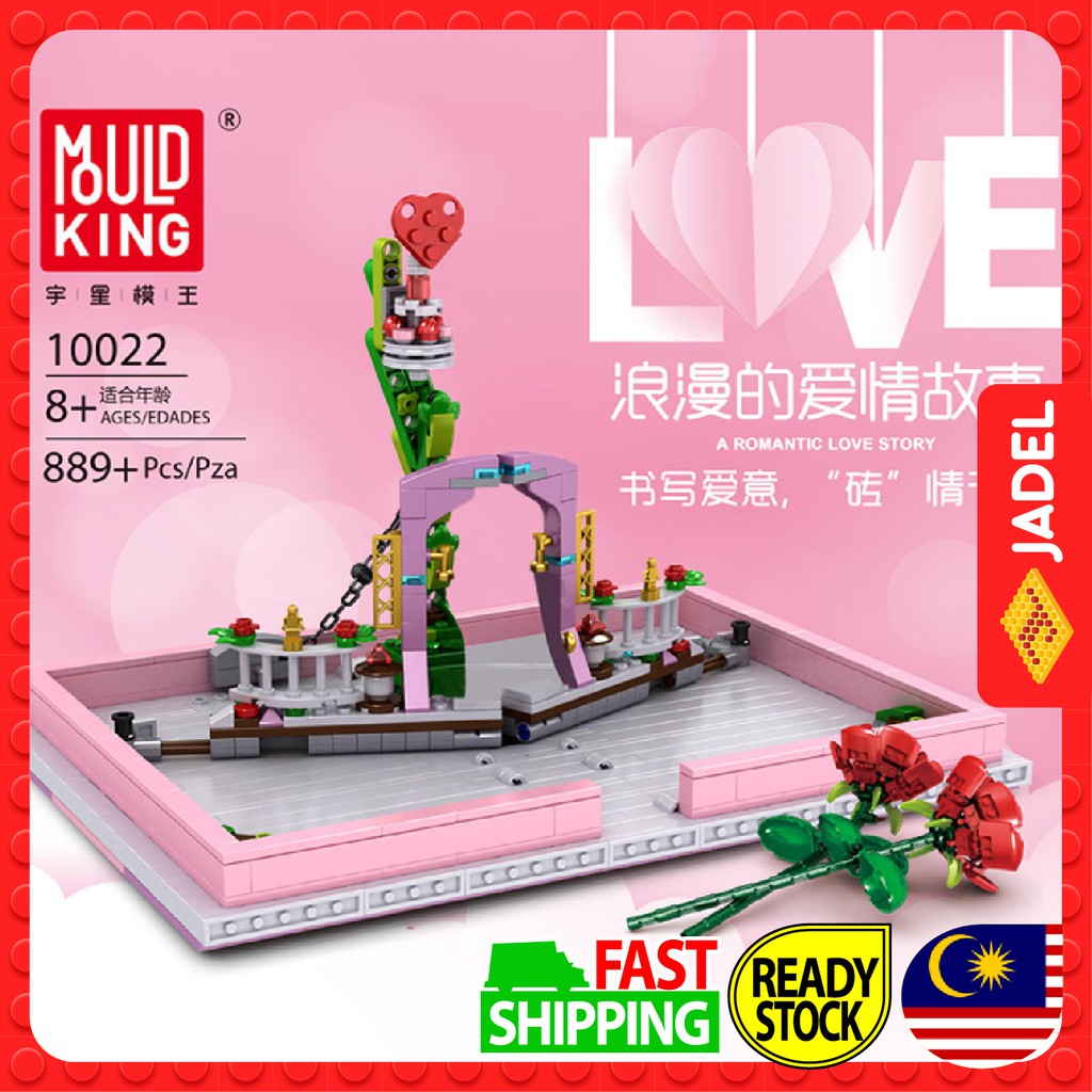 MOULD KING 520 Romantic Book Building Blocks Love Story 10022 ...