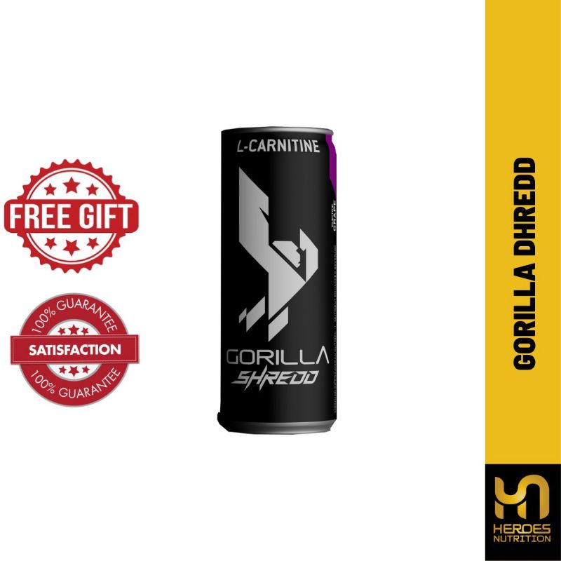 GORILLA Shredd Electric Grape - Pre - Workout Energy Drink, Power, Fat ...