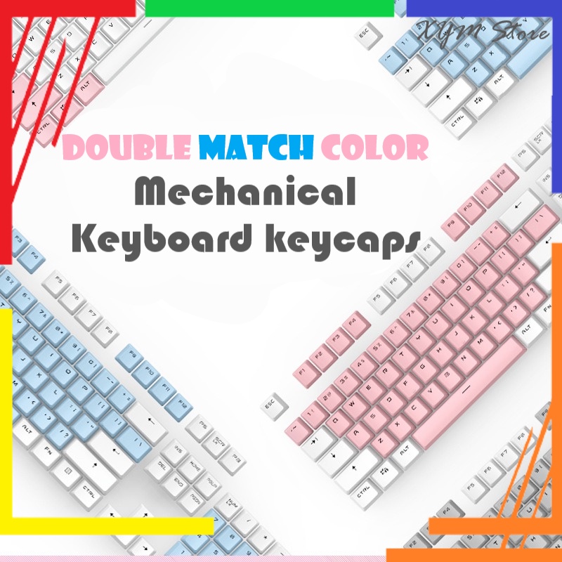 ABS Keycaps Double Match Color Mechanical Keyboard keycaps [ IPOH READY ...