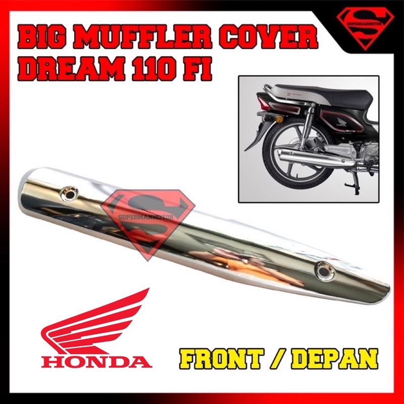 MUFFLER COVER HONDA EX5 DREAM 110 FI EX5 DREAM110 FI EKZOS COVER ...