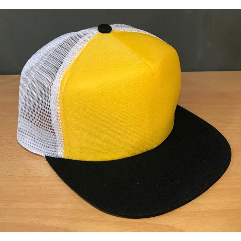 Trucker Cap Kosong/ Topi Kosong/ Topi Kosong Hitam Putih Merah Biru ...