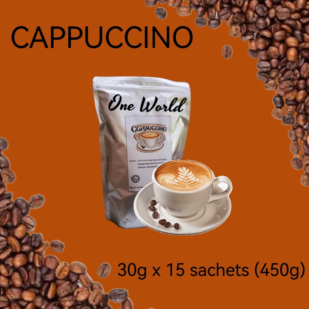 Cappuccino Powder 30g x 15 sachets | Shopee Malaysia