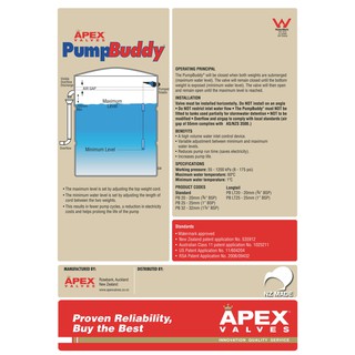 APEX VALVES PUMP BUDDY 25 mm | Shopee Malaysia