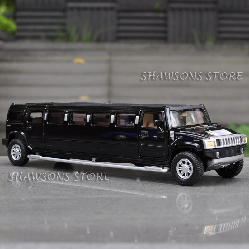 1:32 Scale Diecast Car Model Hummer H2 Stretch Limousine Pull Back Toy ...